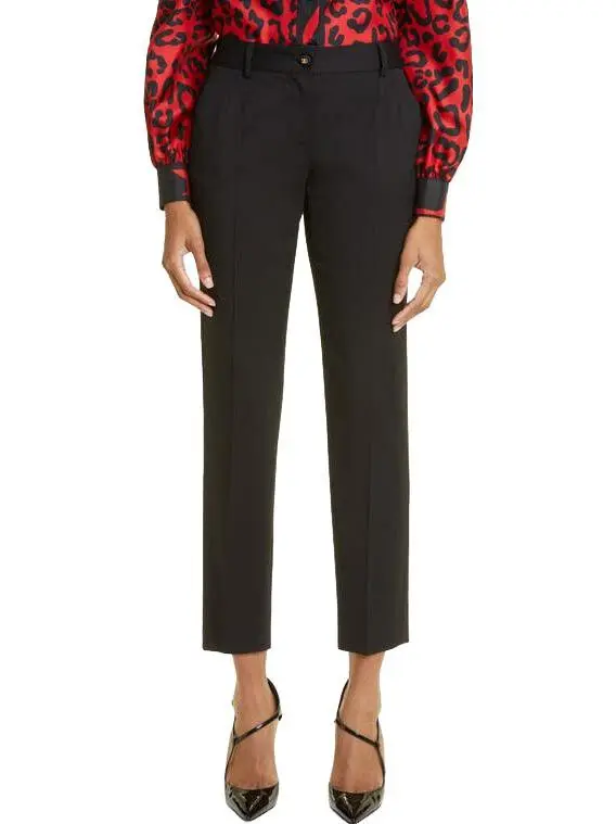 Dolce & Gabbana Turlington Stretch Gabardine Pants - Black