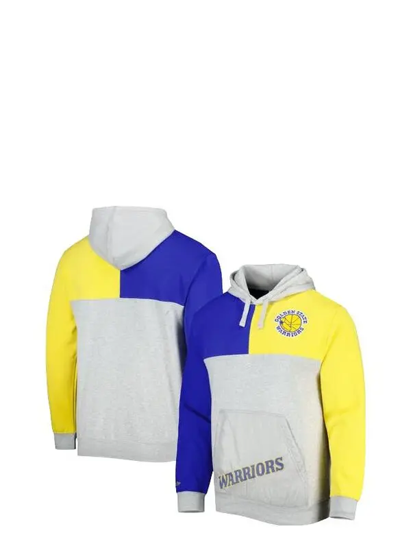 Mitchell & Ness Golden State Warriors Tie-breaker Hoodie - Heather Gray