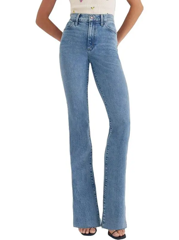 FAVORITE DAUGHTER Valentina Super High Waist Bootcut Jeans - Indio