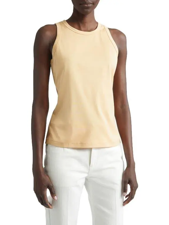 Lafayette 148 New York Racerback Tank Top - Halo Yellow