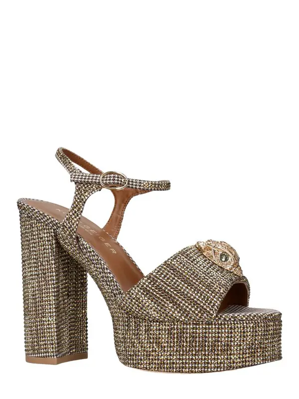 Kurt Geiger Kensington Platform Sandals 125 - Beige