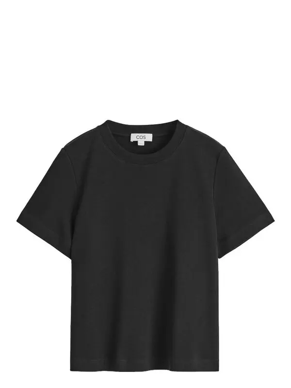 Cos Clean Cut Regular T-shirt - Black