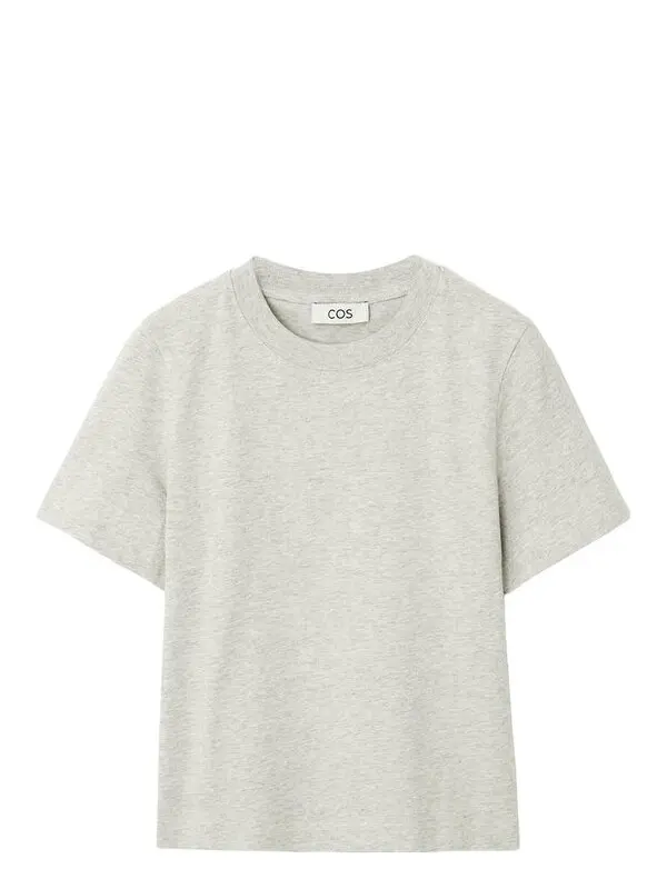 Cos Clean Cut Regular T-shirt - Gray