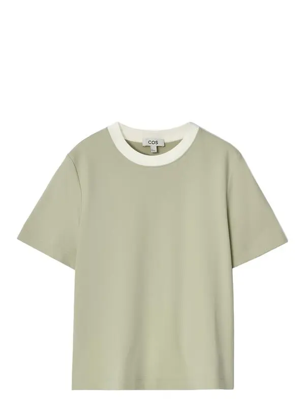 Cos Clean Cut Regular T-shirt - Green