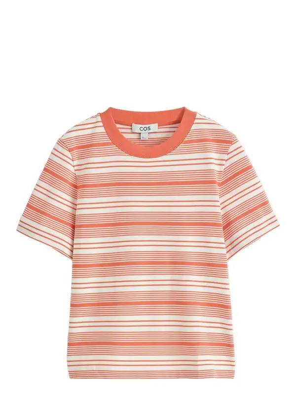 Cos Clean Cut Regular T-shirt - Orange