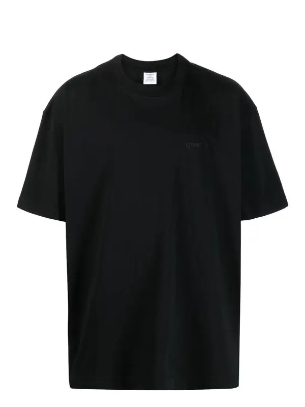 Vetements Logo-print Short Sleeve T-shirt - Black