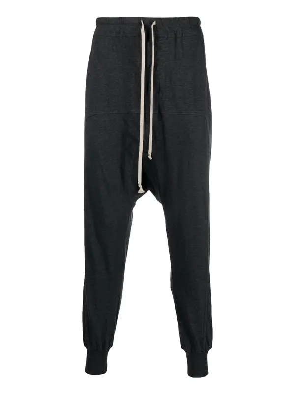 Rick Owens Drop-crotch Drawstring Track Pants - Grey