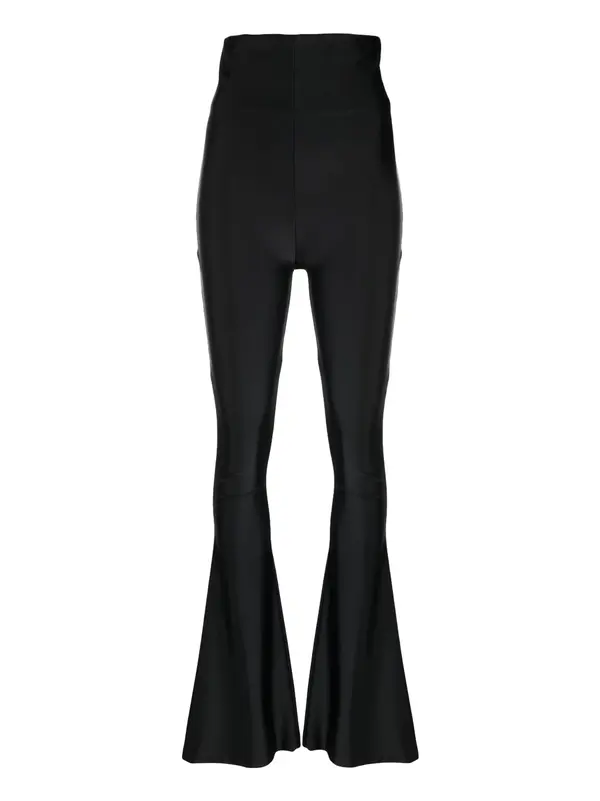 ATU BODY COUTURE Extra-high-waist Flared Trousers - Black