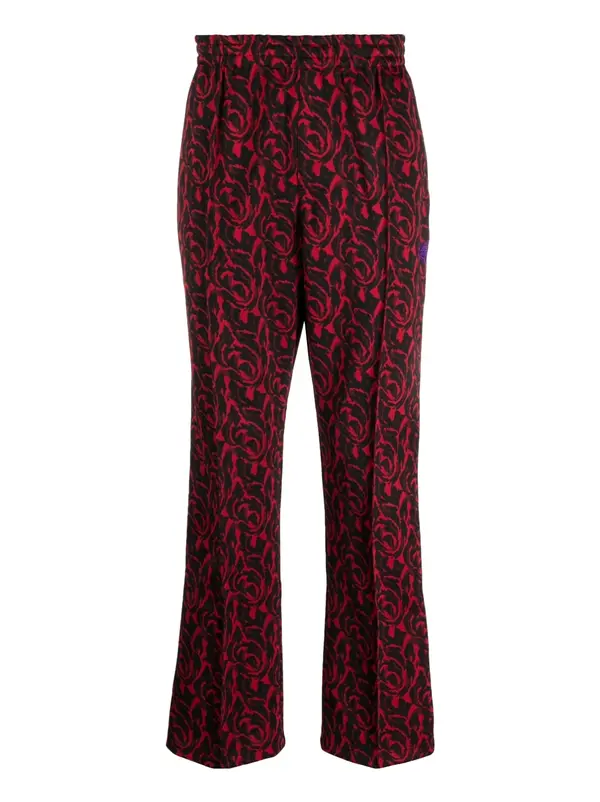 Needles Pintuck Graphic Trousers - Red