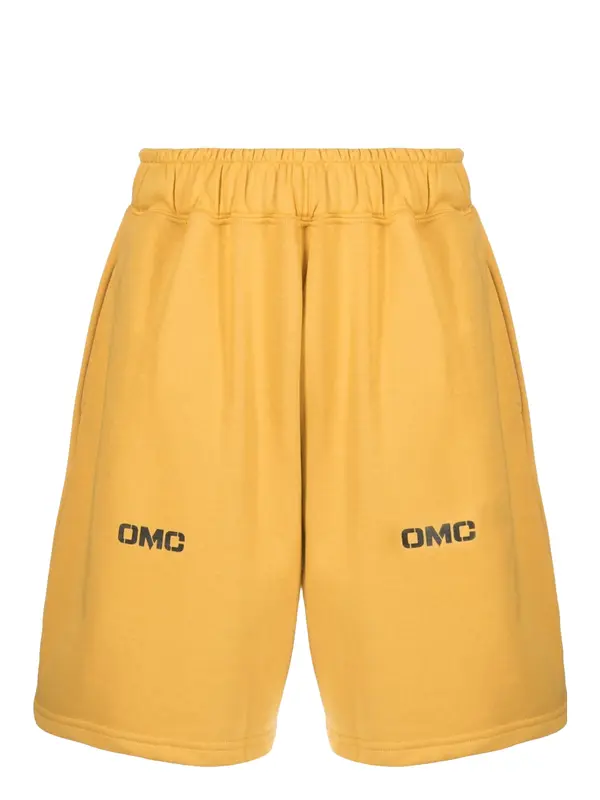 OMC Logo-print Track Shorts - Yellow