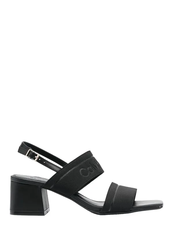 Calvin Klein 55mm Block Heel Sandals - Black