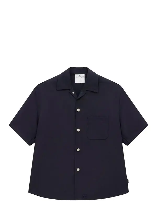 COURREGES Skater Retro Twill Shirt - Blue