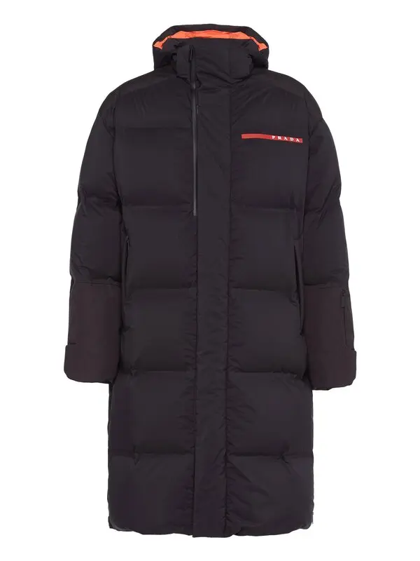 Prada Light Re-nylon Down Coat - Black