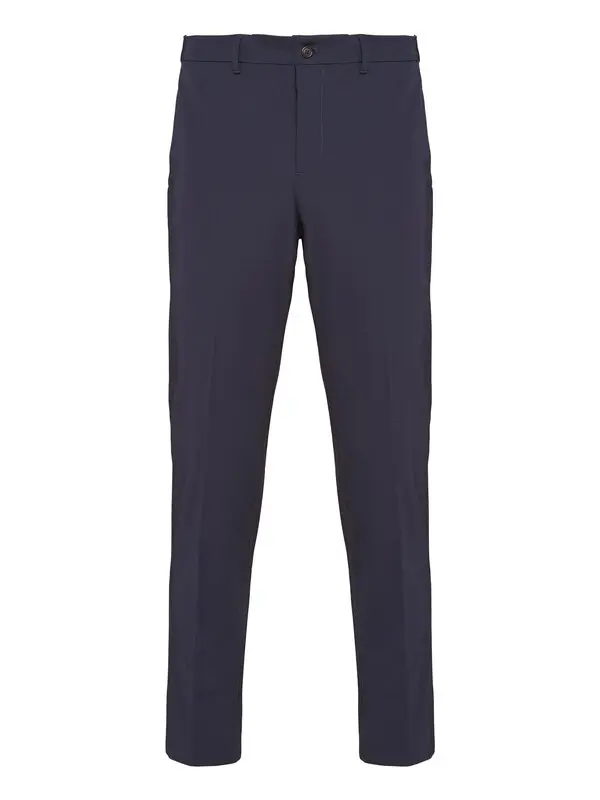 Prada Techno Stretch Slim Fit Pants - Blue