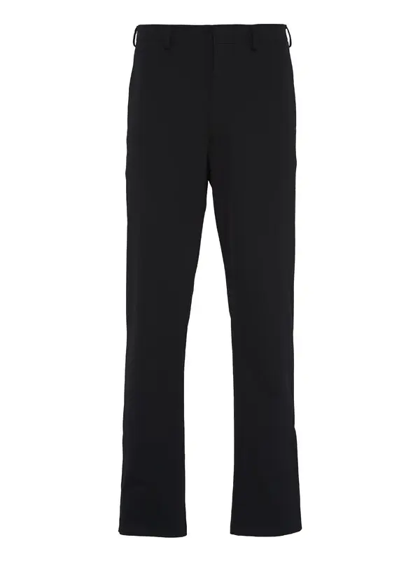 Prada Stretch Technical Fabric Pants - Black