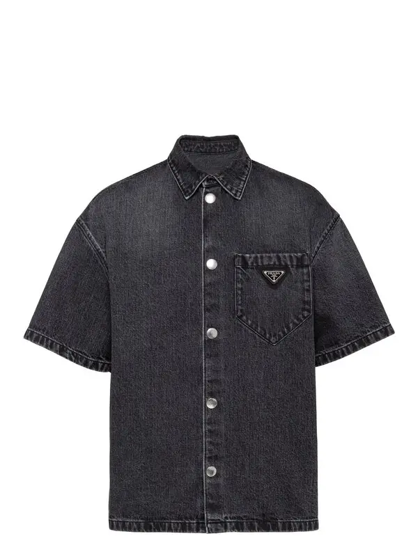 Prada Denim Shirt - Black
