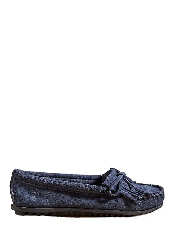 Minnetonka Kilty Moccasins - Navy