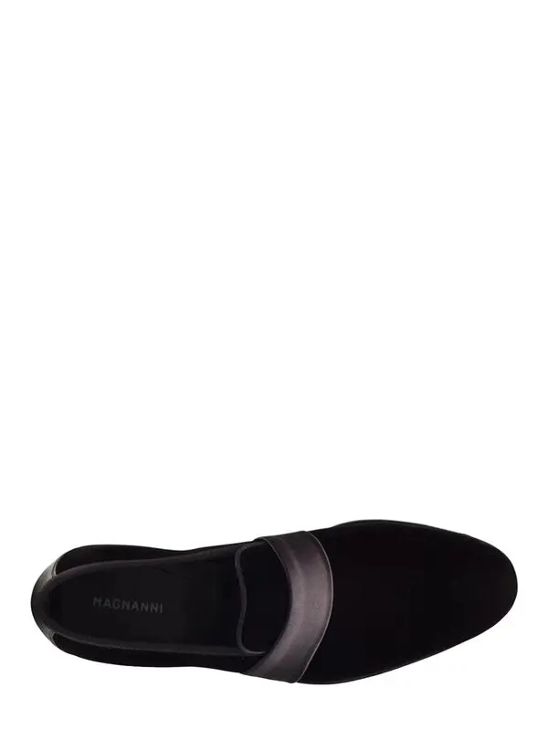 Magnanni Jenaro Velvet Loafers - Black