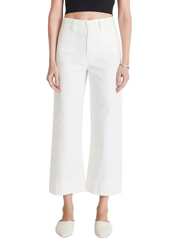 APIECE APART Cotton Canvas Merida Pants - Cream