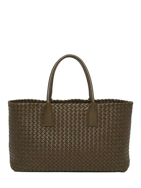 Bottega Veneta Medium Cabat Tote - Kaki-gold