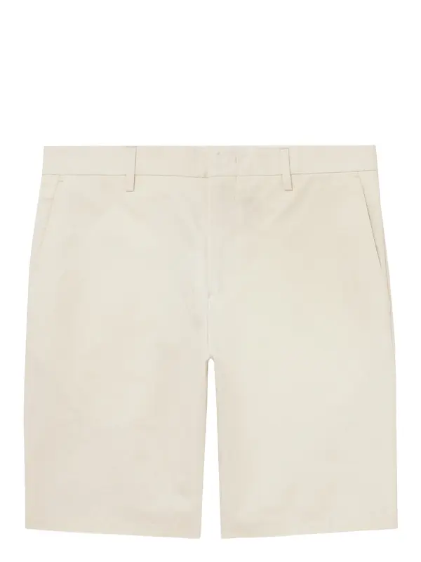 Paul Smith Straight-leg Linen Shorts - Neutrals