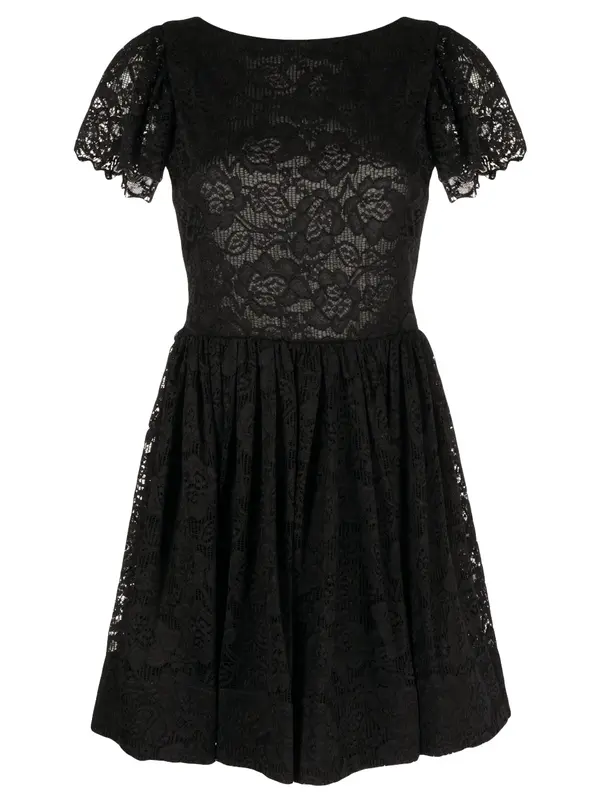 Caroline Constas Marguerite Mini Dress - Black