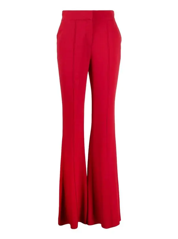 Elie Saab High-waisted Flared Trousers - Red