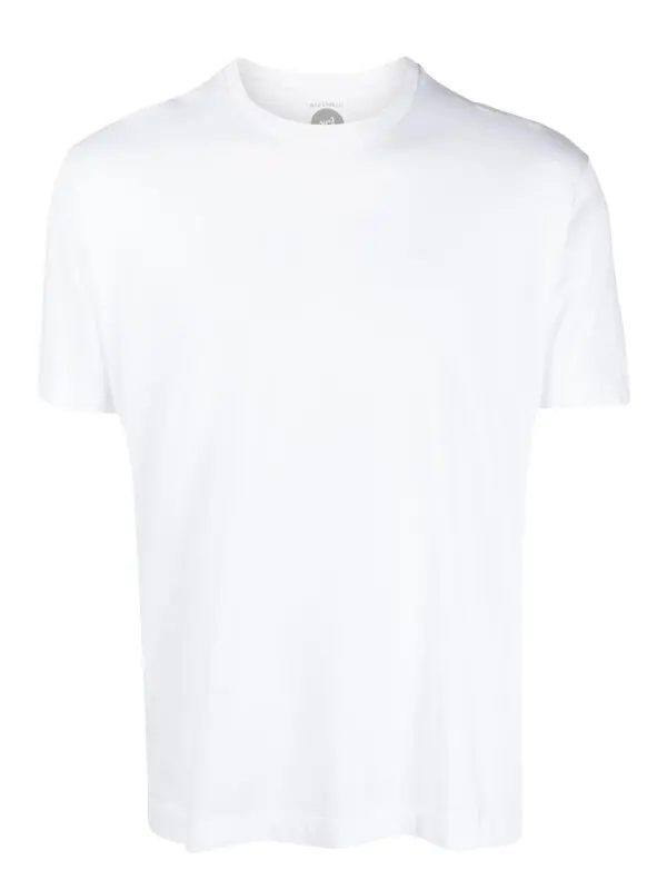 MAZZARELLI Round-neck Short-sleeve T-shirt - White