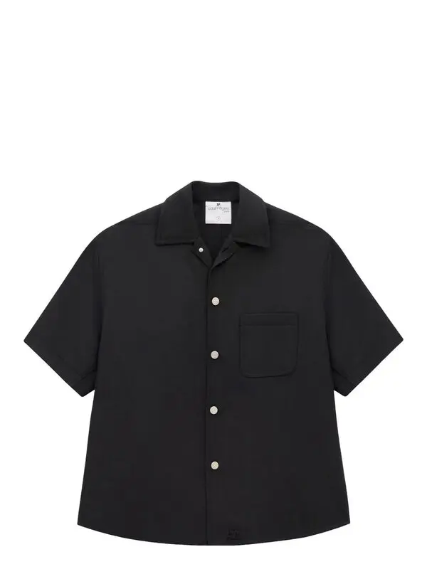 COURREGES Skater Retro Twill Shirt - Black