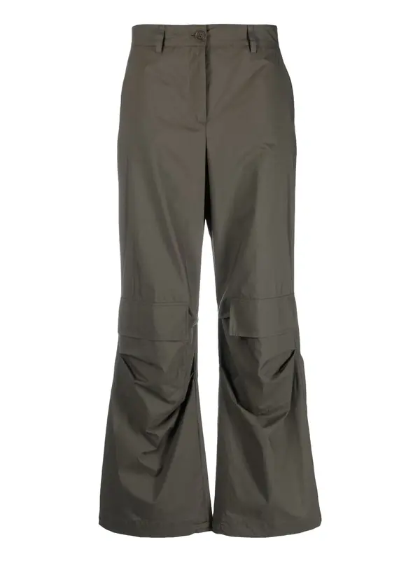 P.a.r.o.s.h Mid-rise Cotton Cargo Pants - Green
