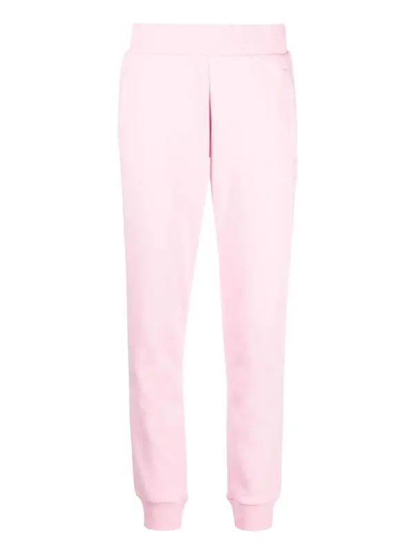 Adidas Embroidered-logo Detail Track Pants - Pink