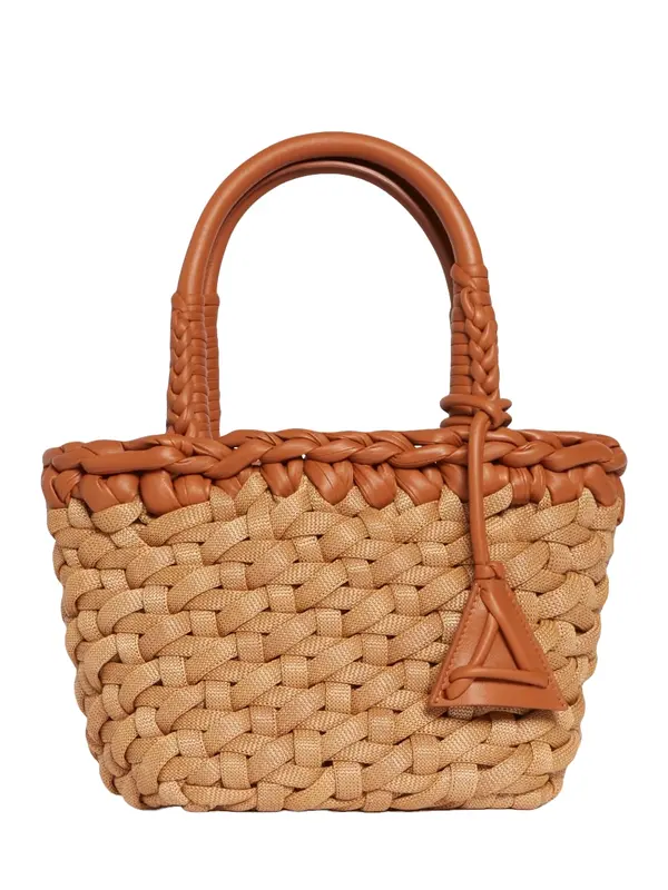 Alanui Icon Small Raffia Tote Bag - Brown