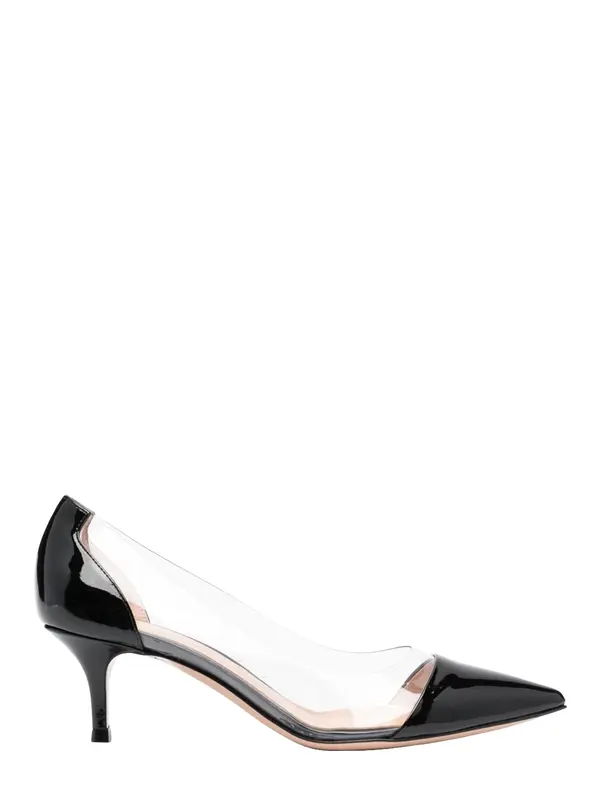 GIANVITO ROSSI Plexi 55mm Patent Leather Pumps - Black