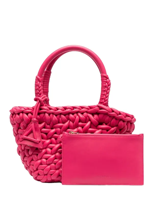 Alanui Small Leather Tote Bag - Pink