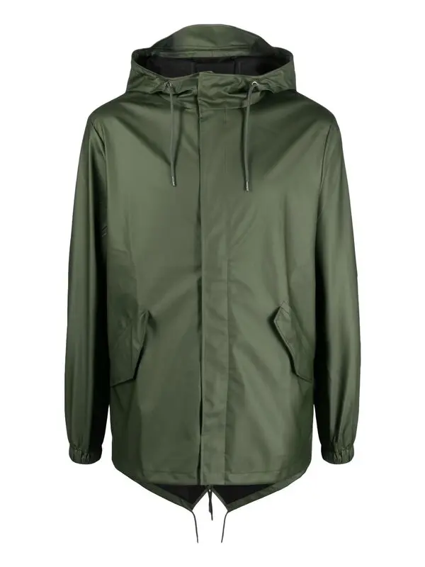Rains Fishtail Hooded Raincoat - Green