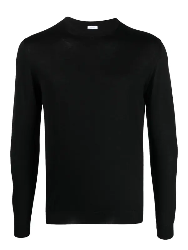 Malo Crew-neck Long-sleeve Jumper - Black