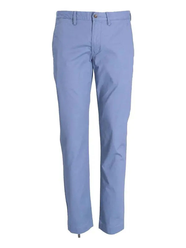 Polo Ralph Lauren Stretch-cotton Straight-leg Trousers - Blue