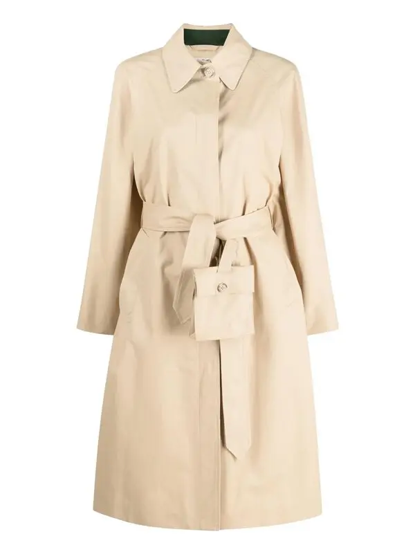 Woolrich X Daniëlle Cathari Flap-pouch Belted Trench Coat - Neutrals