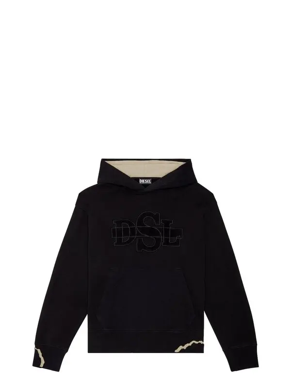 DIESEL® Long-sleeve Hoodie - Black