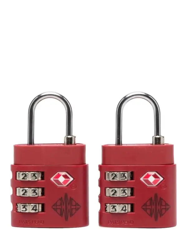 FPM MILANO Combination Padlocks Pack Of Two - Red