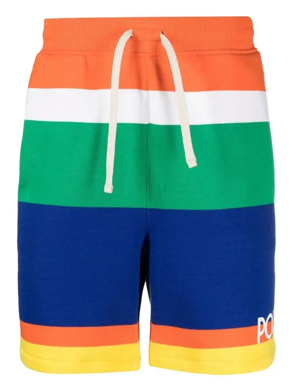 Polo Ralph Lauren Striped Elasticated Shorts - Orange
