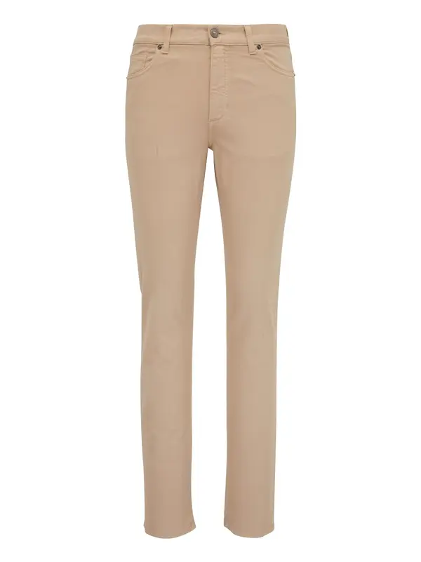 Zegna Slim-cut Trousers - Neutrals