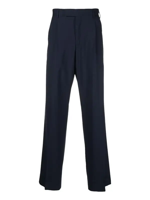 PT TORINO Straight-leg Tailored Trousers - Blue