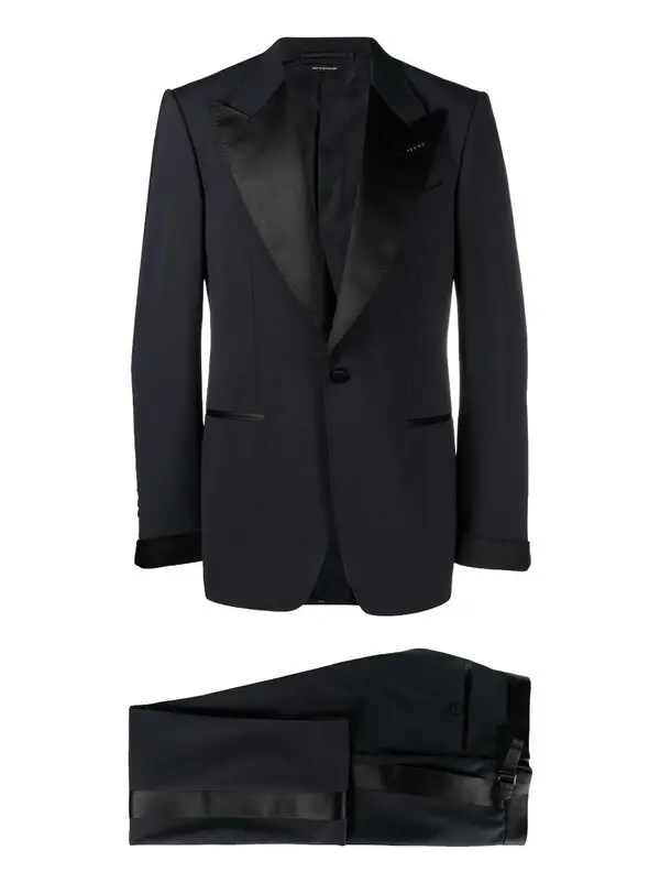TOM FORD Two-piece Single-breasted Dinner Suit - Blue