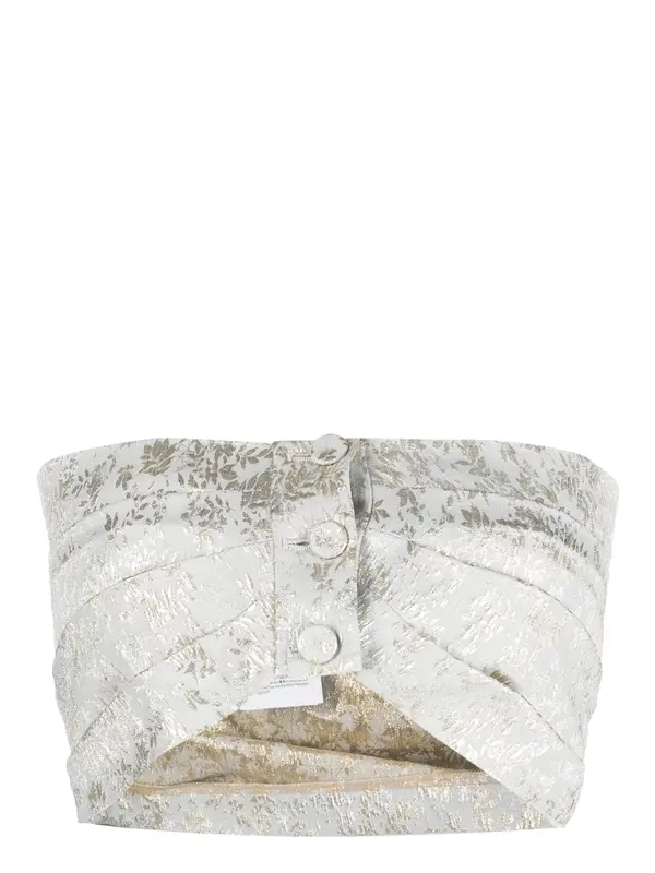 Philosophy Di Lorenzo Serafini Jacquard Bandeau Top - Grey