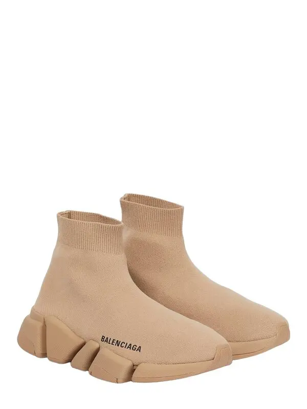 Balenciaga Speed 2.0 Sock Sneakers - Beige