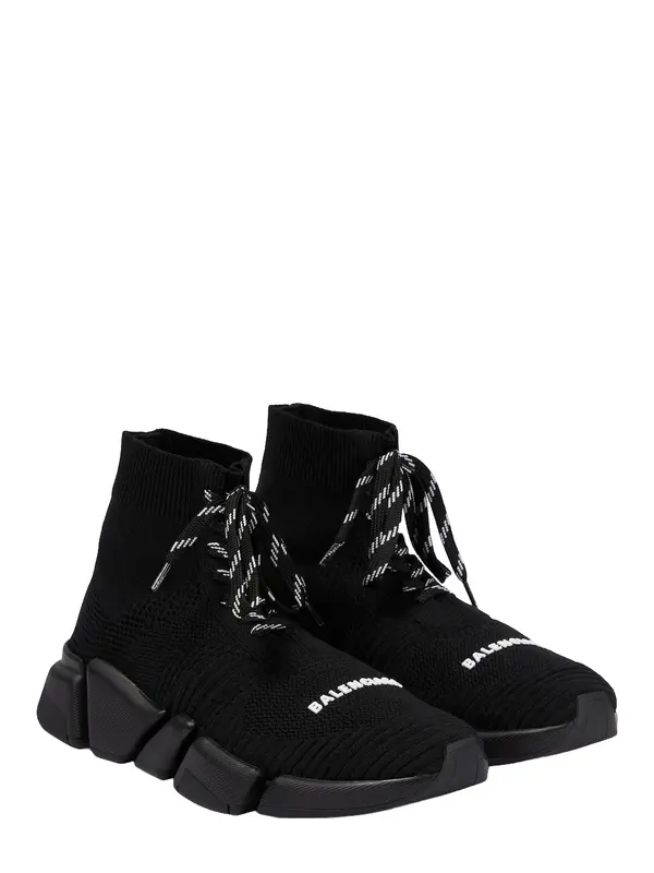 Balenciaga Speed 2.0 High-top Sneakers - Black