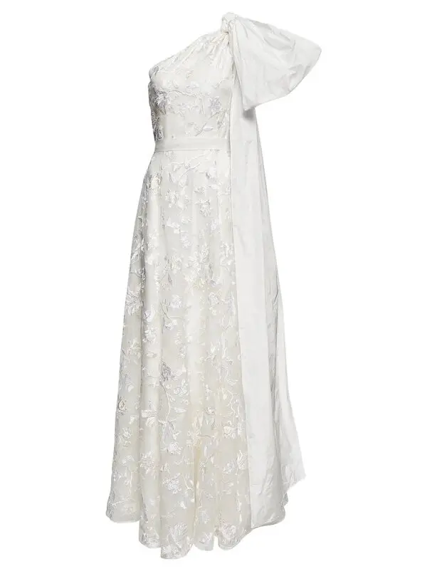 Erdem Bridal Hanne Embroidered Organza Gown - White