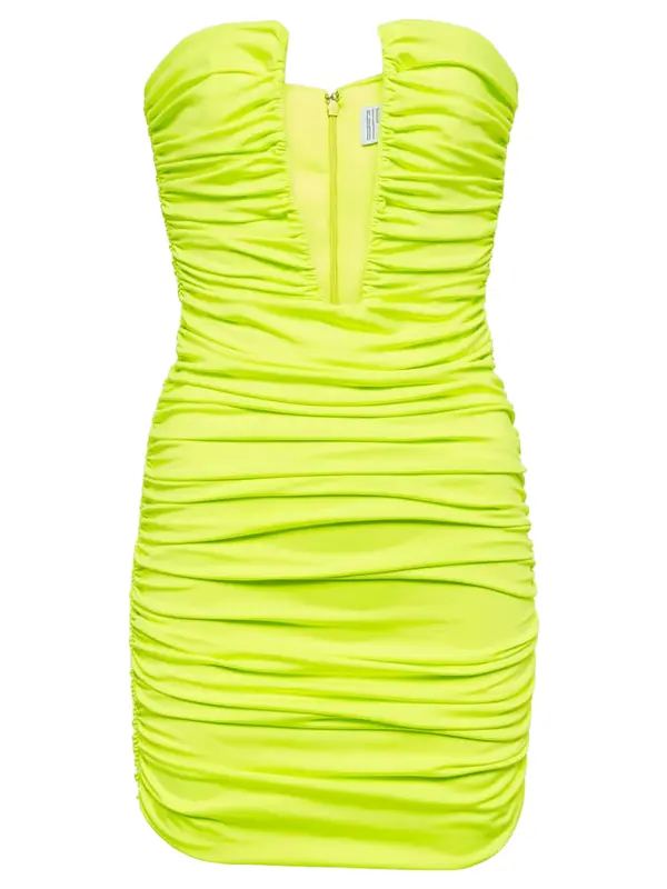 Giuseppe Di Morabito Ruched Mini Dress - Yellow