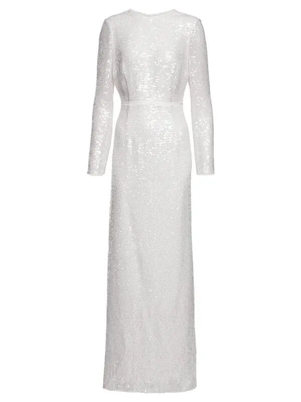 Erdem Yoanna Sequined Gown - White